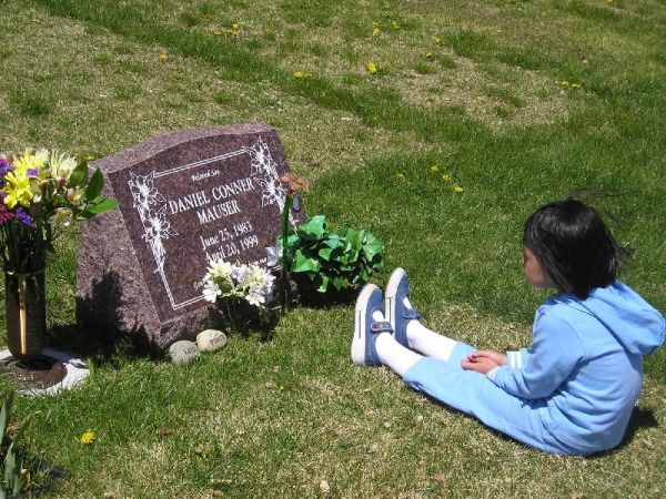 madeline-at-grave – Daniel Mauser Memorial Website